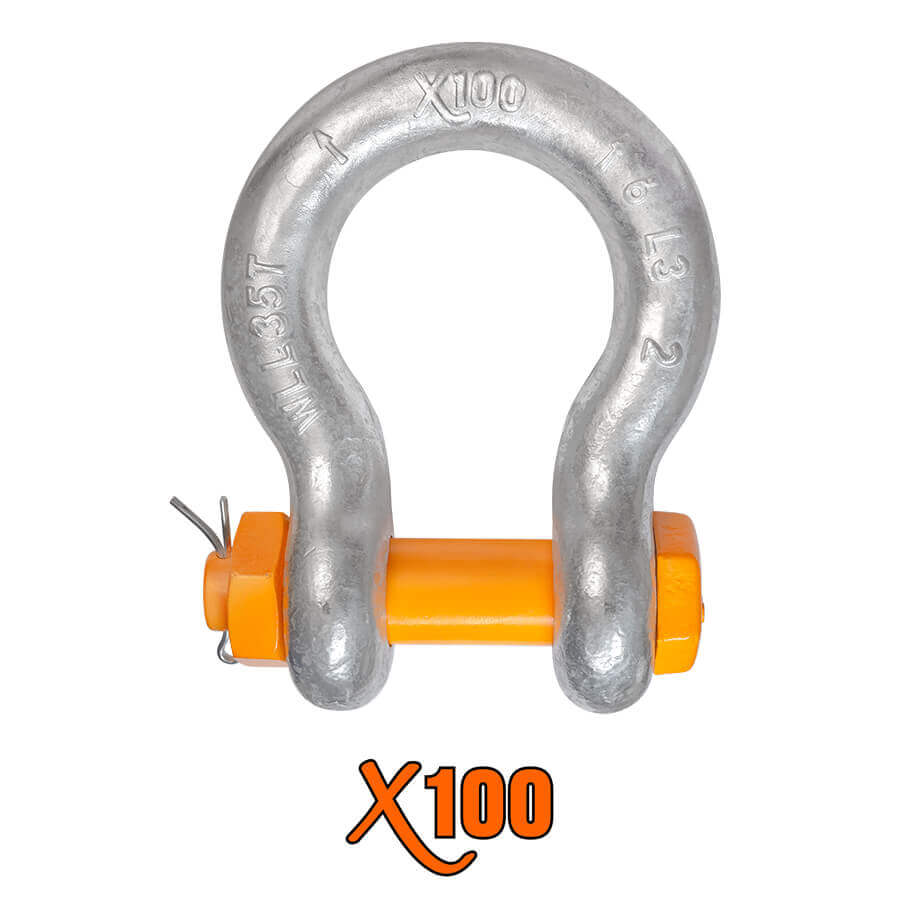 X100® Safety Bolt Anchor Shackles - Cargo Control USA