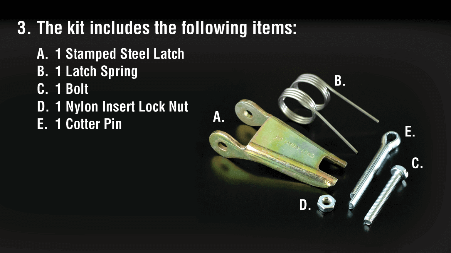 X100® Interchangeable Latch Kits - Cargo Control USA